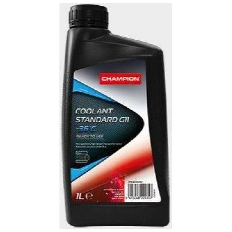 CHAMPION COOLANT -36°C STANDARD G11 1L (9101000527) - Greg's Motor Spares
