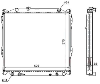 PLEXUS RADIATOR (RDTA0950A) - Greg's Motor Spares