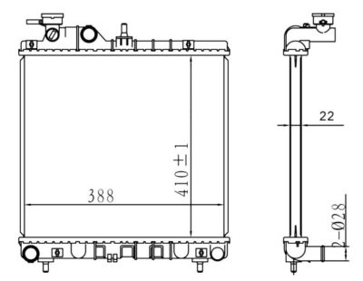 PLEXUS RADIATOR (RDHY0006) - Greg's Motor Spares