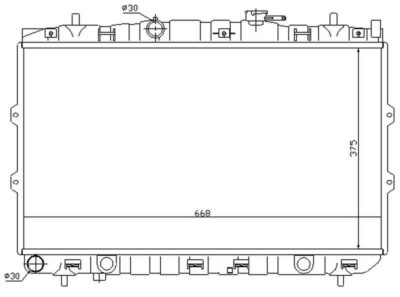 PLEXUS RADIATOR (RDKI0030) - Greg's Motor Spares